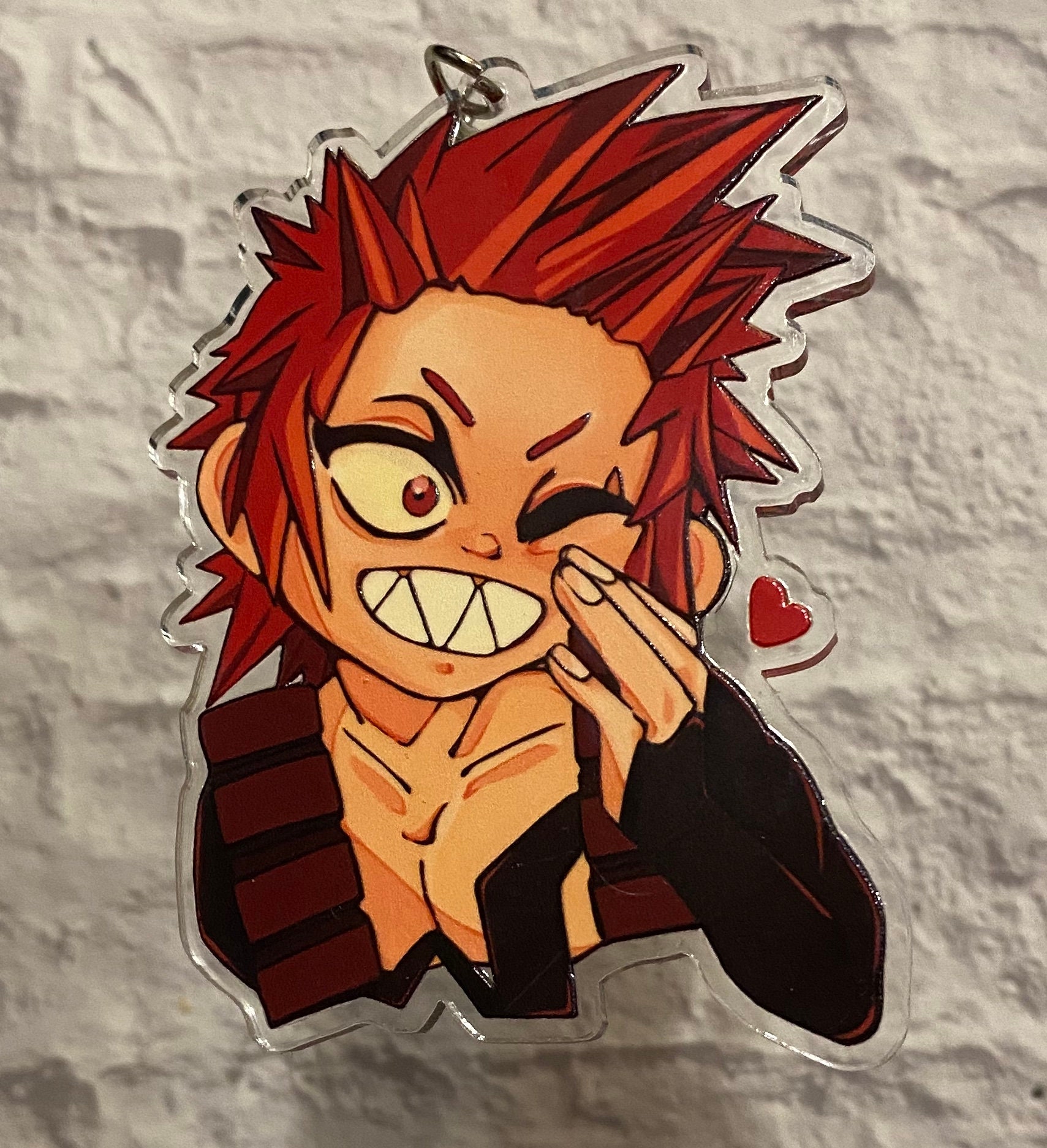 My Hero Kirishima Keychain | Etsy