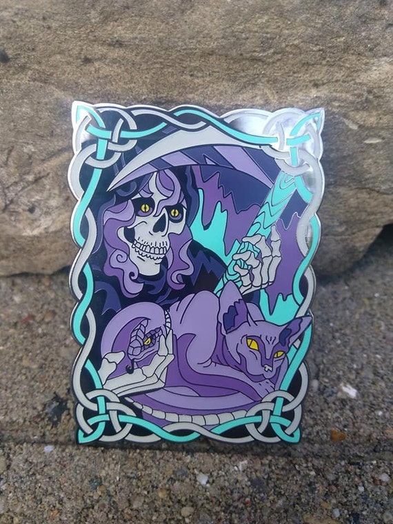 Goddess of Death Hard Enamel Glow in the Dark Pin | Etsy