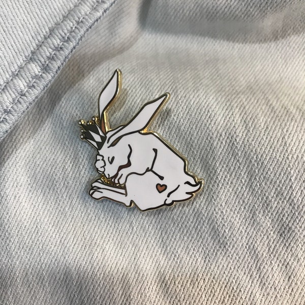 Rabbit Pin - Etsy