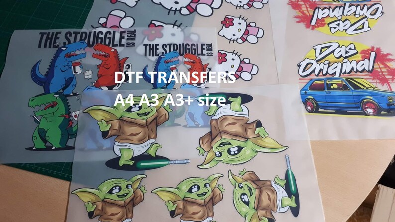 DTF Transfers Custom DTF Full Color transfer Heat Transfer | Etsy