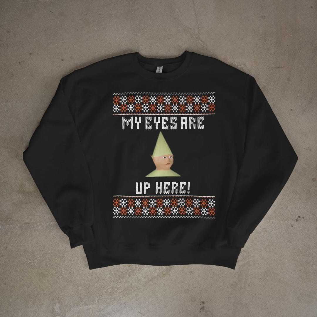 Gnome Child Funny Runescape Christmas Ugly Sweater | My Eyes Are up ...