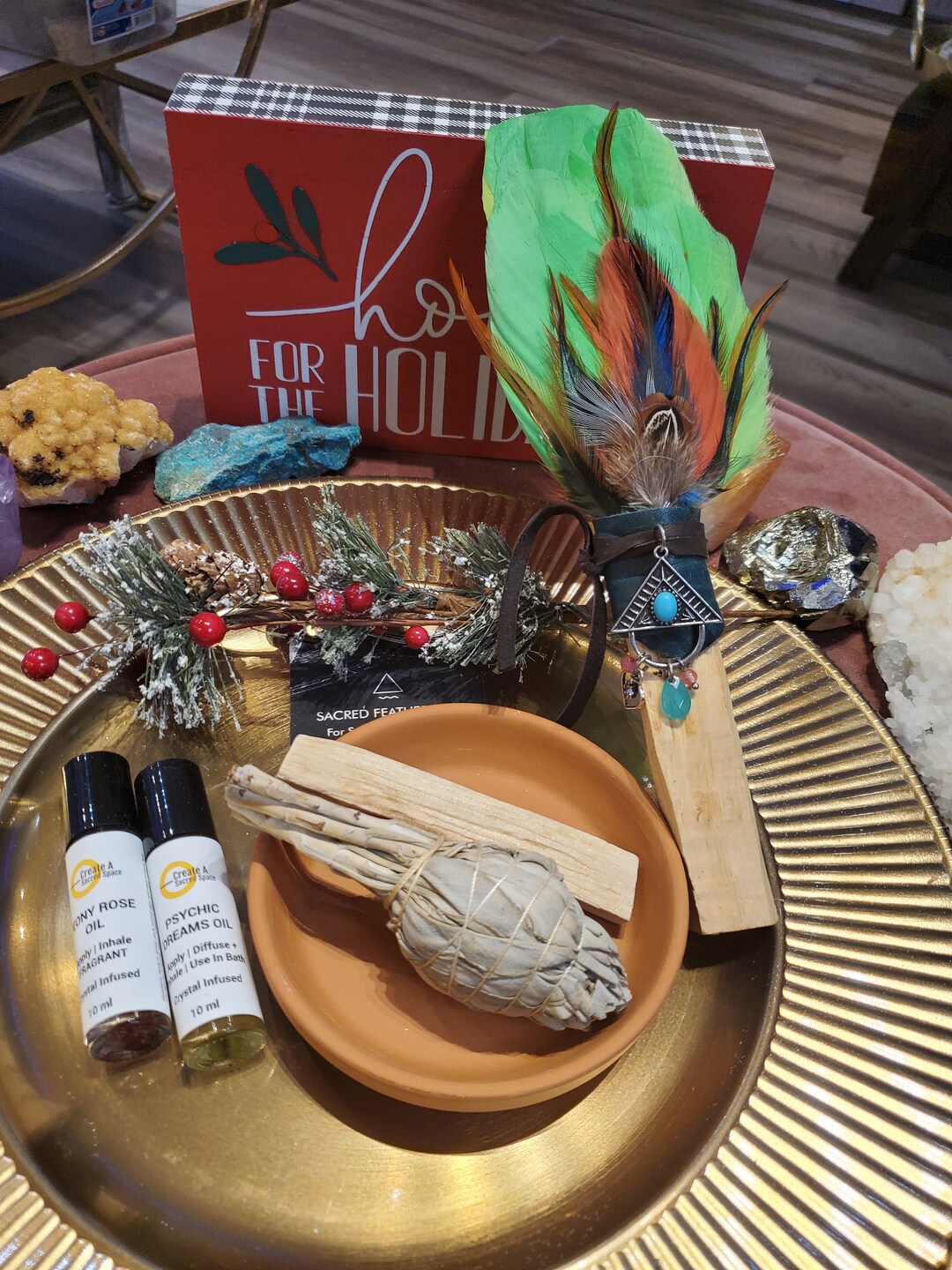 Smudge Feather Set, Smudge Feather Fan, Saging Kit, Smudge Kit - Etsy