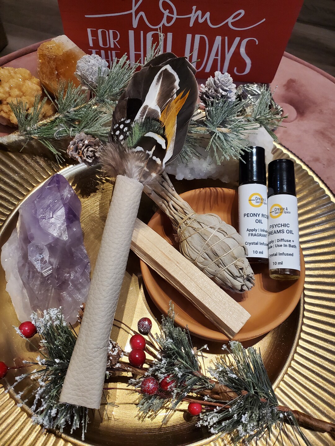 Smudge Feather, Smudge Feather Set, Saging Kit - Etsy