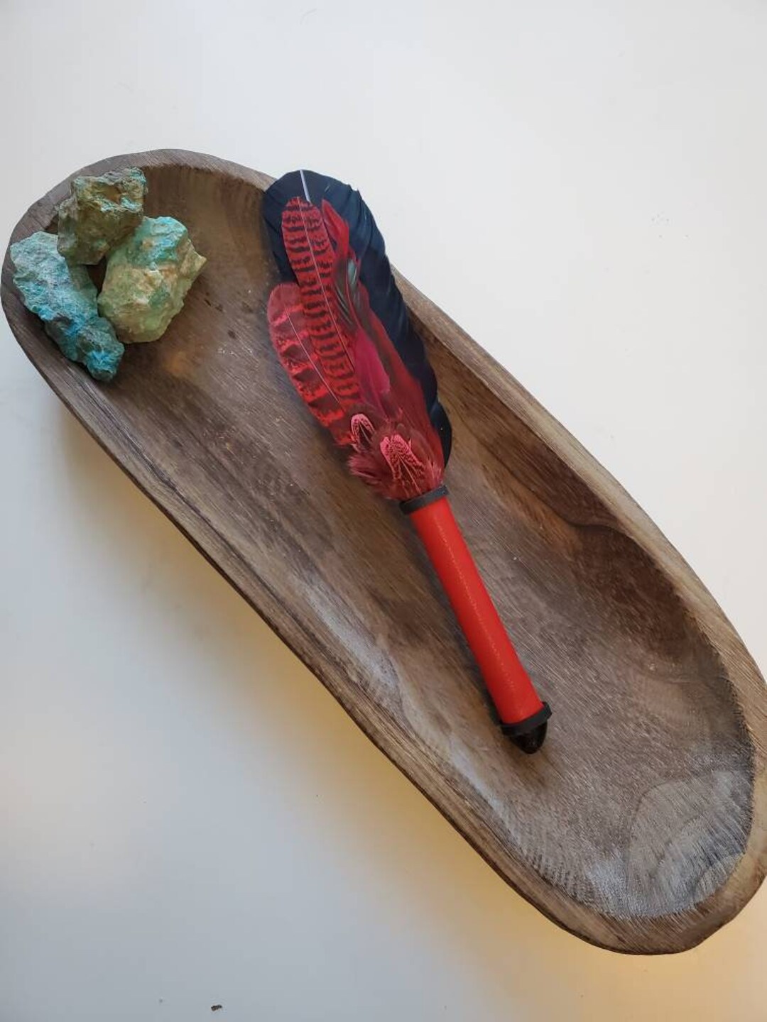 Prayer Feather, Root Chakra Focal Feather Fan, POWER - Etsy