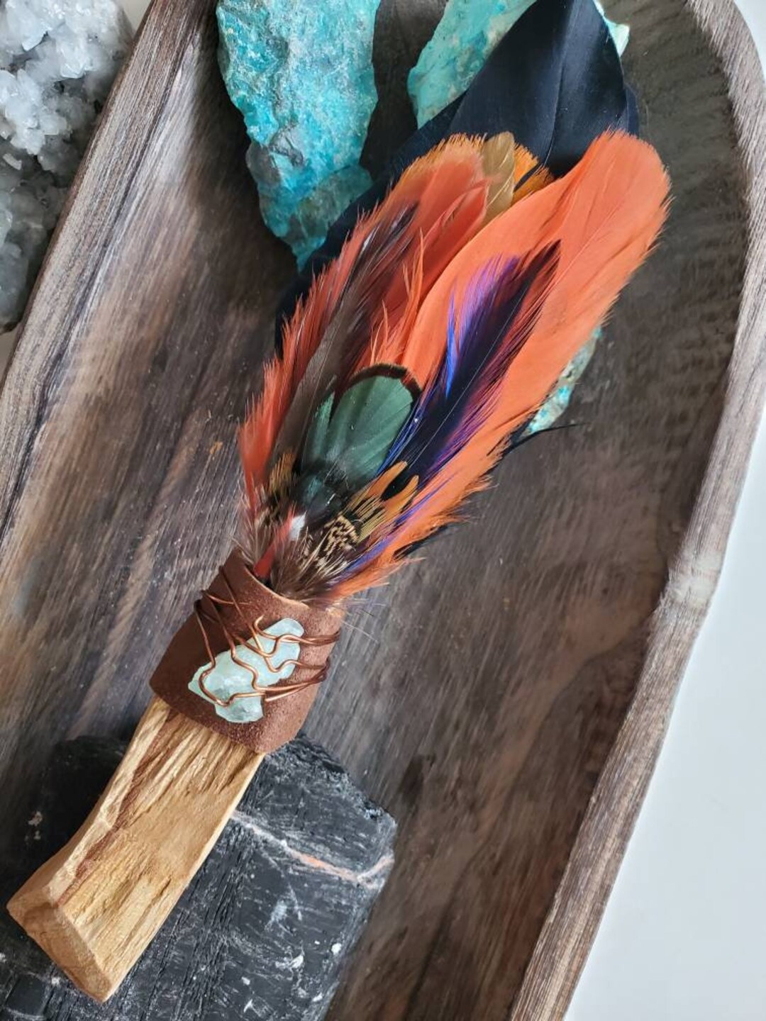 Smudge Feather Prayer Feather Saging Feather Feather Fan - Etsy