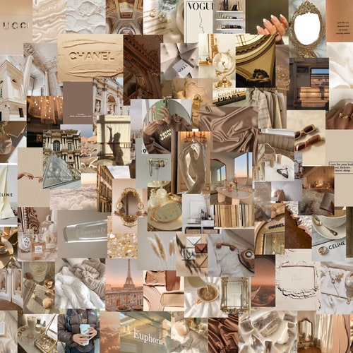 Neutral 1 Photo Wall Collage Kit 100 Pieces DIGITAL - Etsy