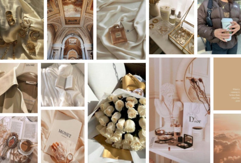 Neutral #1 Photo Wall Collage Kit - 100 Pieces DIGITAL DOWNLOAD - Etsy