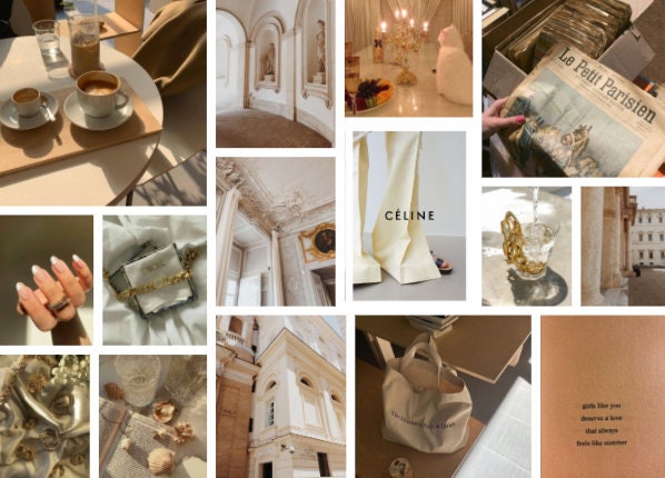 Neutral #1 Photo Wall Collage Kit - 100 Pieces DIGITAL DOWNLOAD - Etsy