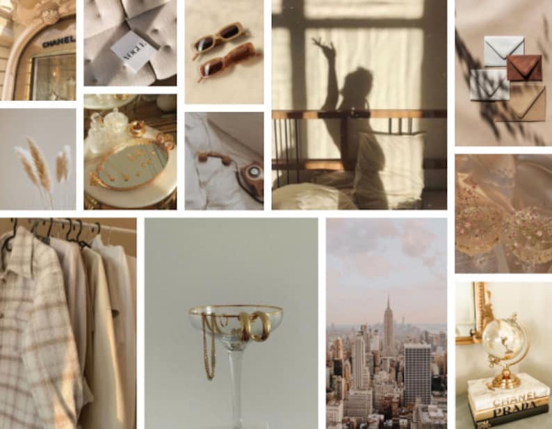 Neutral #1 Photo Wall Collage Kit - 100 Pieces DIGITAL DOWNLOAD - Etsy