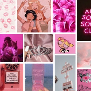 Soft Pink Girly Photo Wall Collage Kit - 100 Pieces DIGITAL DOWNLOAD - Etsy