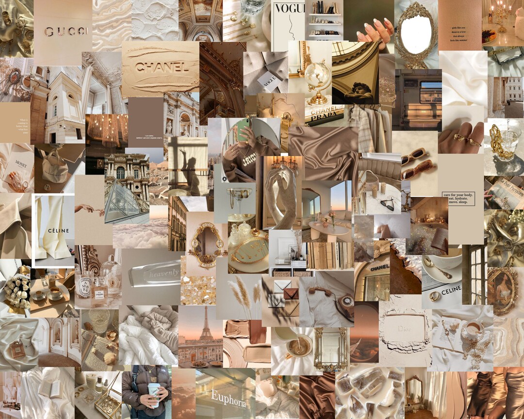 Neutral #1 Photo Wall Collage Kit - 100 Pieces DIGITAL DOWNLOAD - Etsy