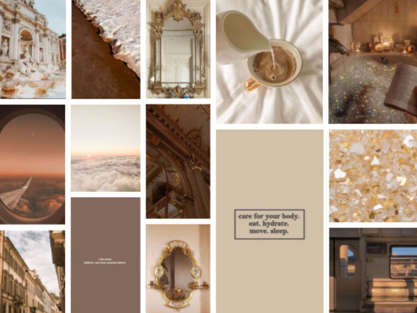 Neutral #1 Photo Wall Collage Kit - 100 Pieces DIGITAL DOWNLOAD - Etsy