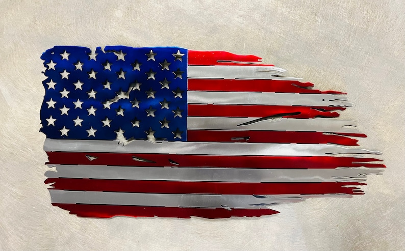 Plasma Cut American Flag - Etsy