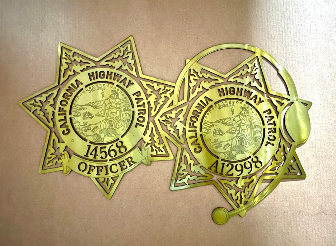 Plasma Cut CHP and Dispatch Badge - Etsy