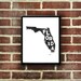 Printable Florida Map Digital Download, Wall Art, Instant Download ...
