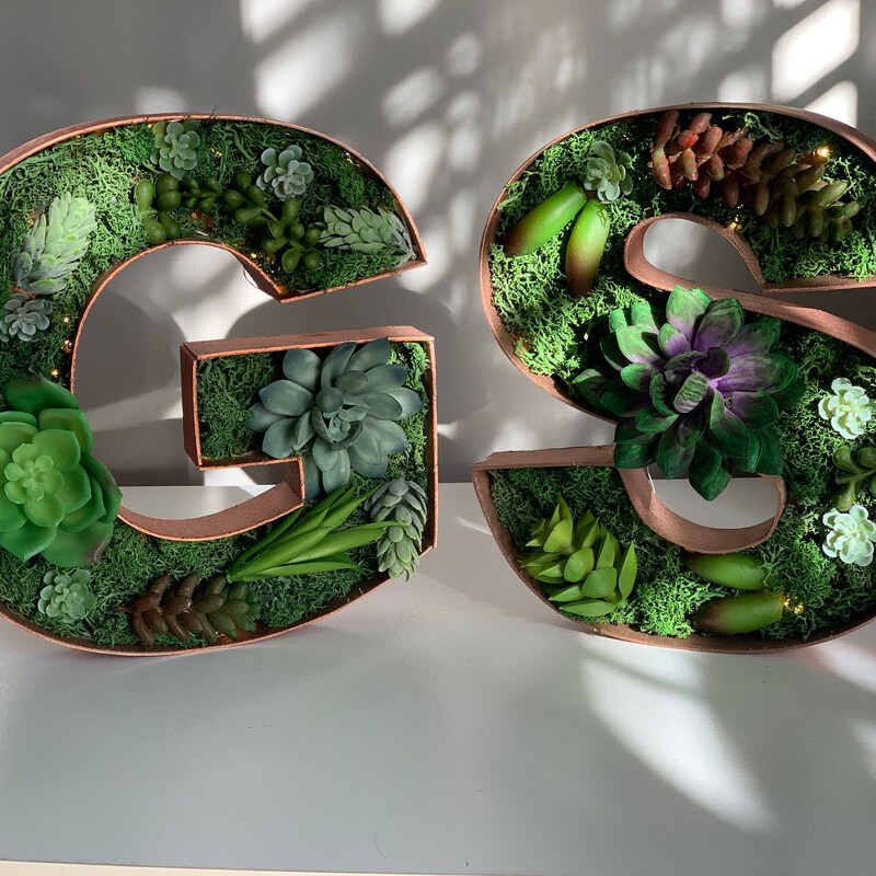 Succulent Letter - Etsy