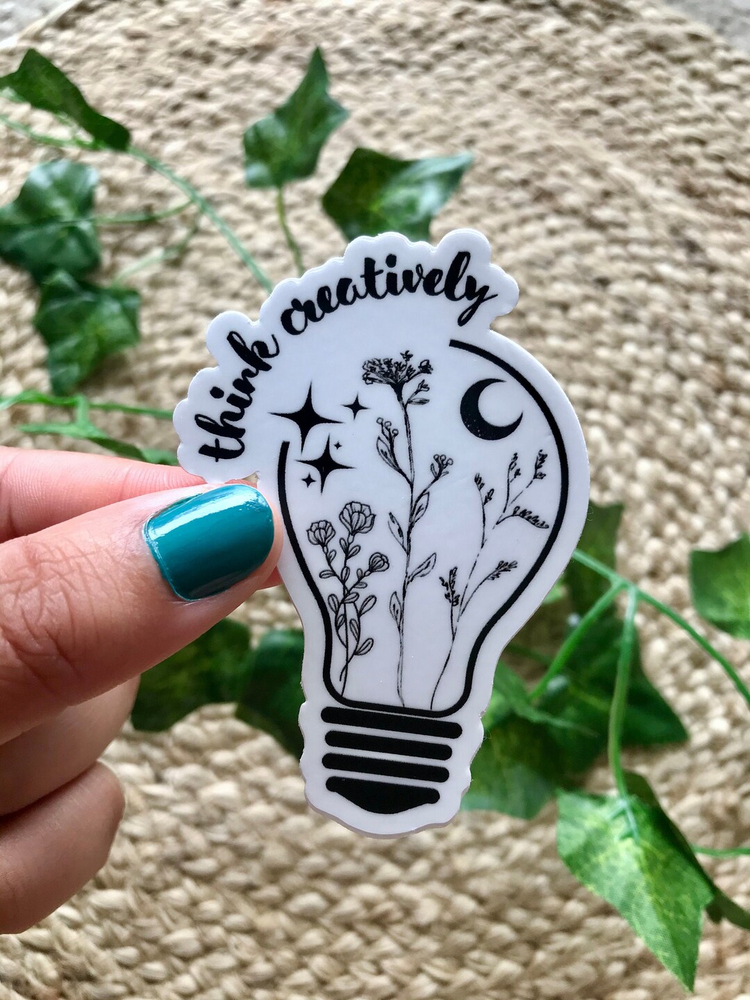 Think Creatively Waterproof Sticker, Waterproof Stickers, Stickers ...