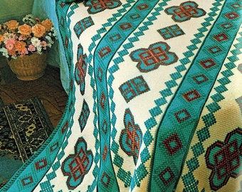 Cross stitch afghan | Etsy