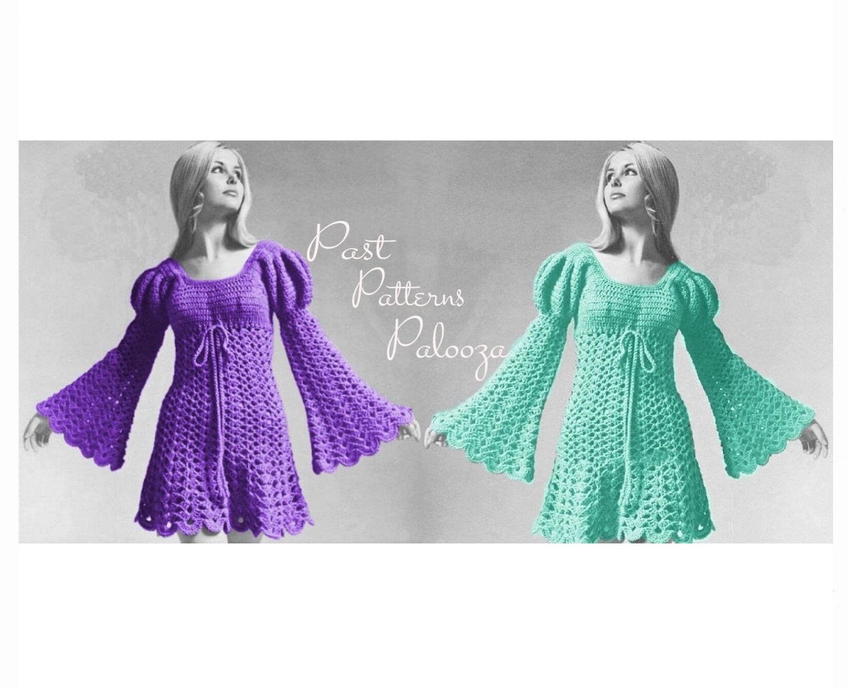 Crochet Flower Hippy Belt PDF Crochet Pattern Instant Download Knitting ...