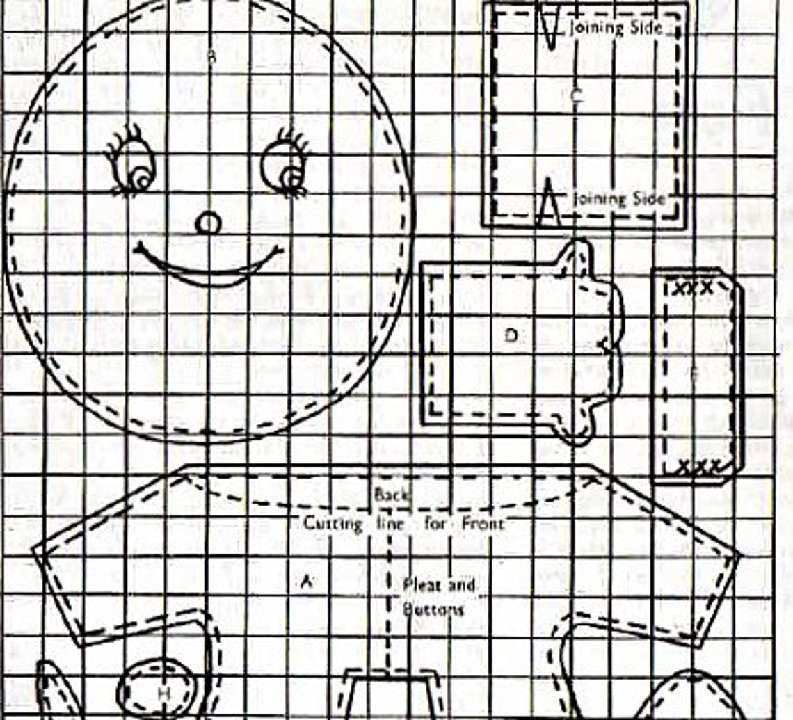 Vintage Sewing Pattern 18 Humpty Dumpty Soft Toy Doll | Etsy
