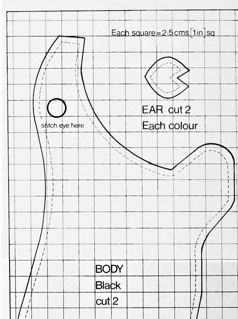 Vintage Sewing Pattern 27 Plush Badger Soft Toy PDF | Etsy