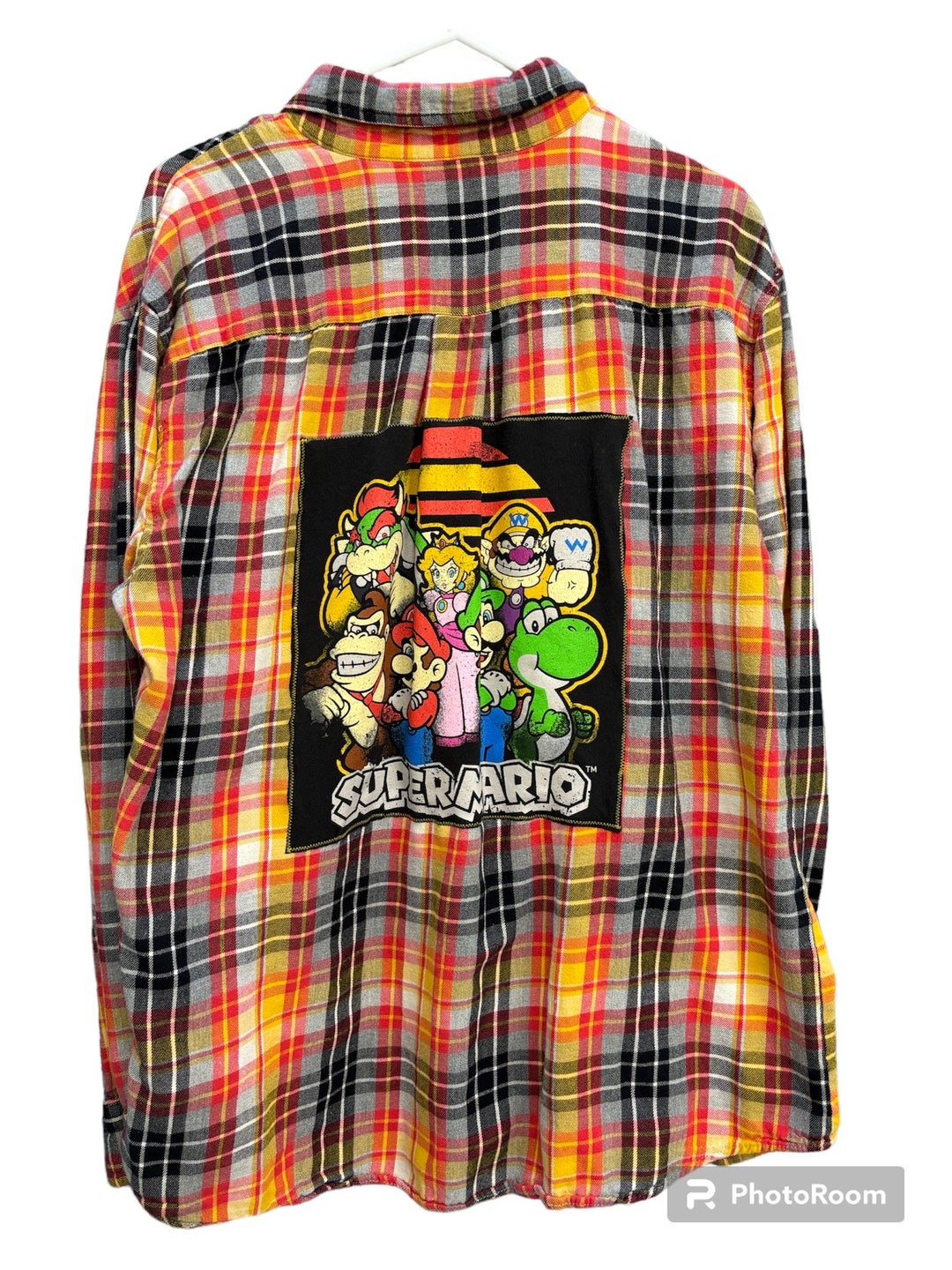 Embellished Red Black and Yellow Flannel - Etsy