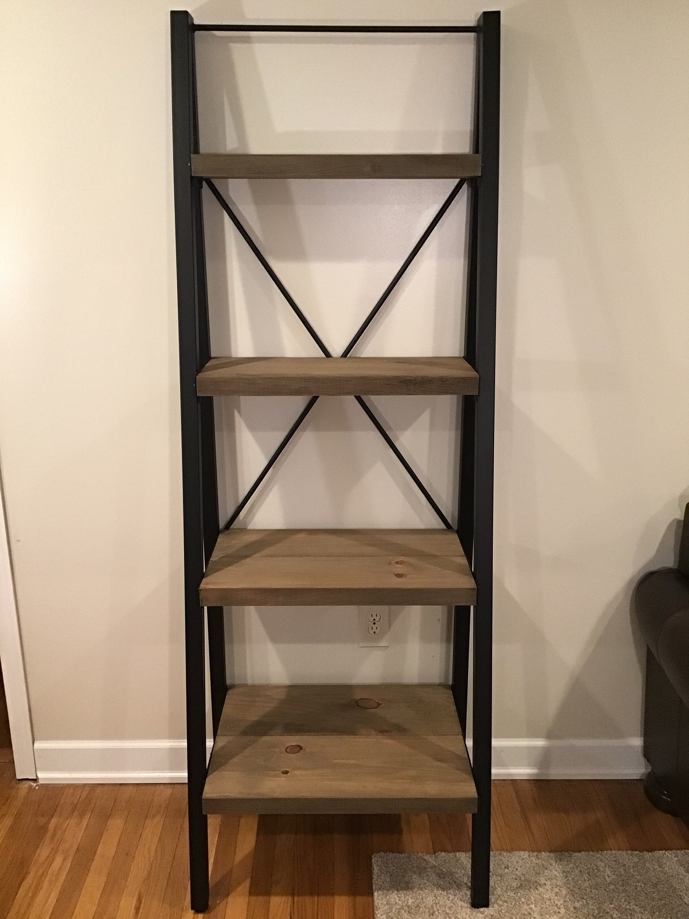 Industrial Ladder Shelf FREE SHIPPING Farmhouse | Etsy