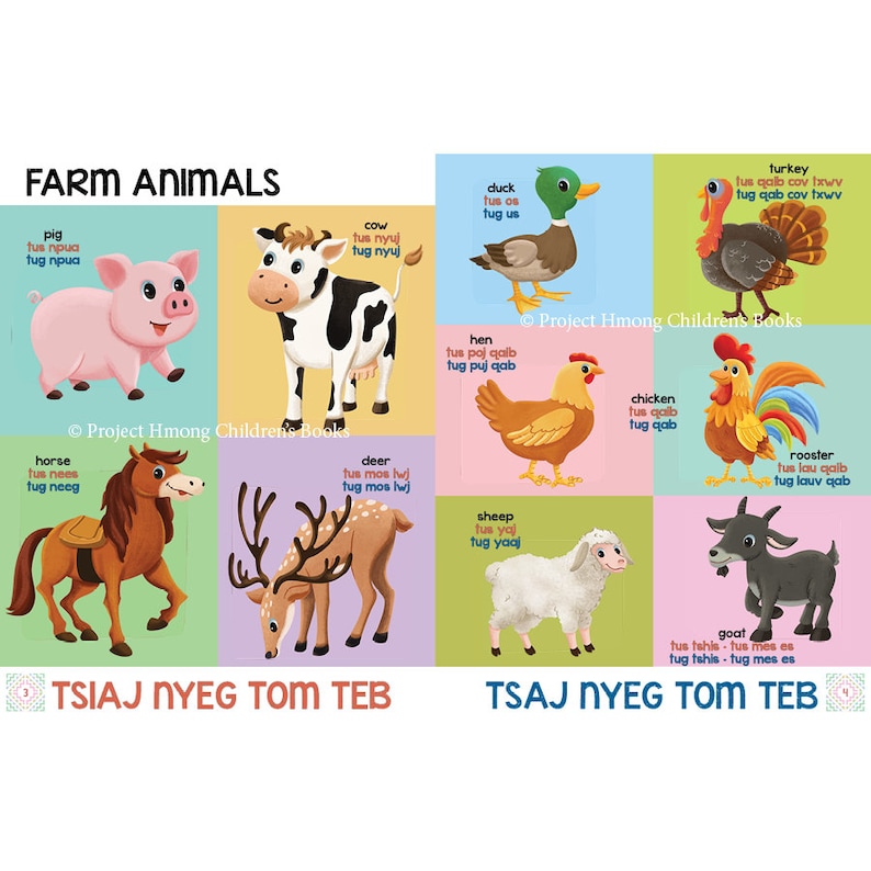 Hmong Words | Lus Hmoob | Lug Moob: Bilingual Hmong Language Children's ...