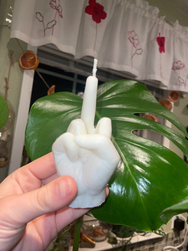 Middle Finger Candle - Etsy