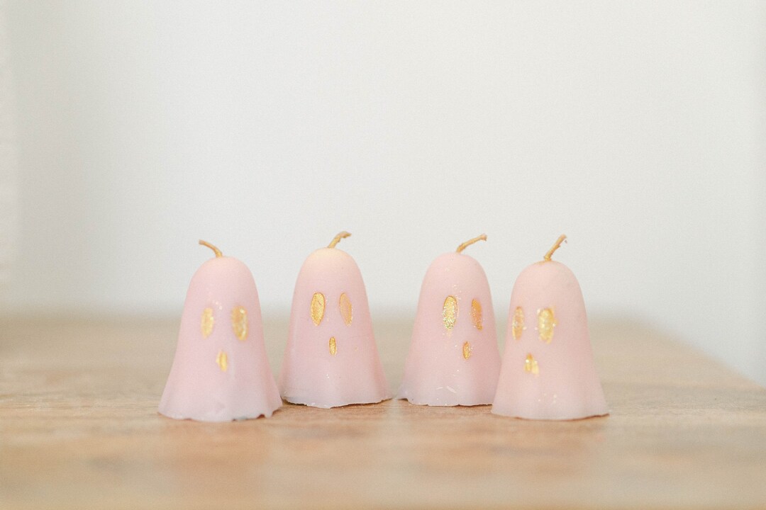 Pink Mini Ghost Candles/ Fall/ Halloween/ Fall Candles/ Ghosts ...