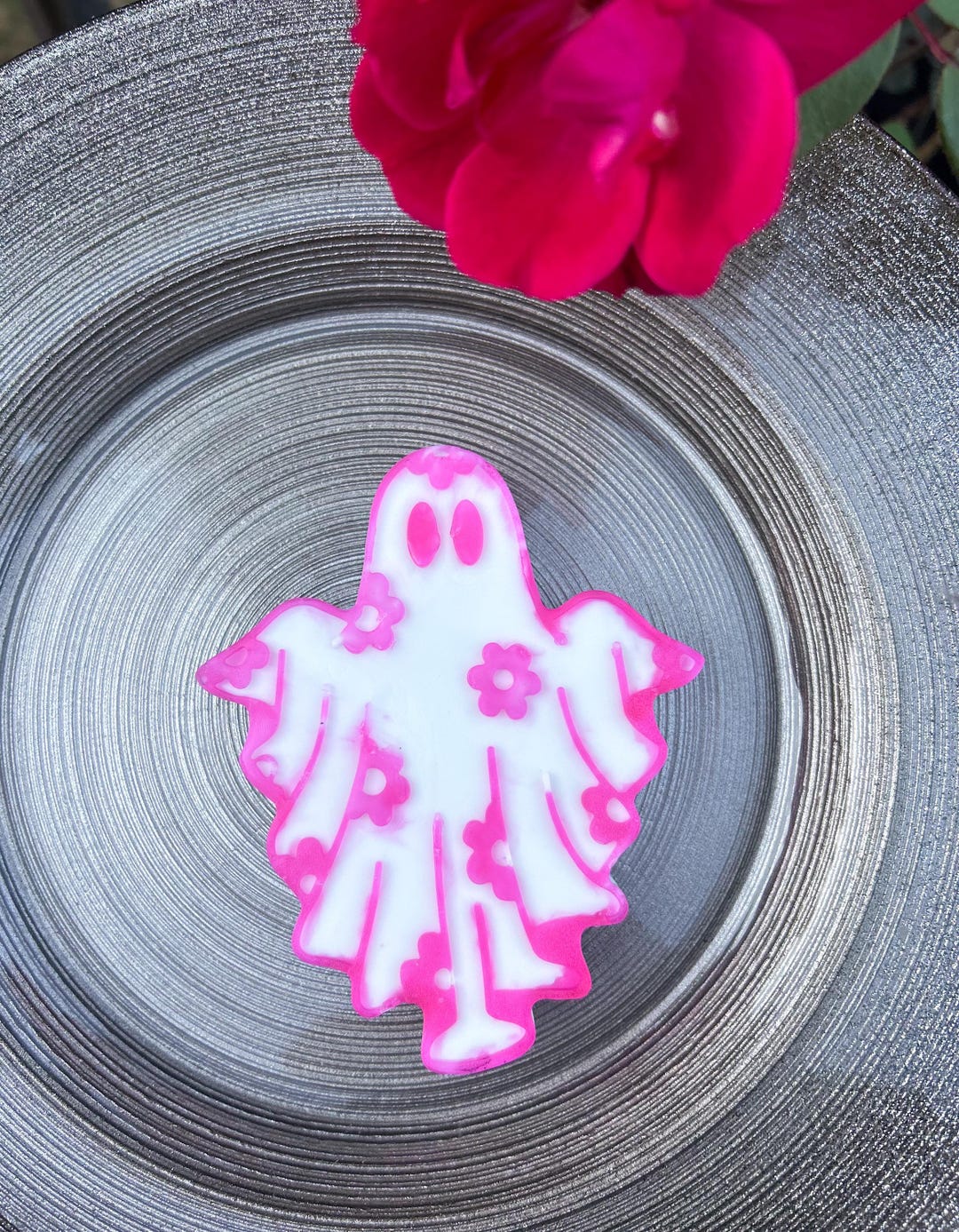 Pink Flower Ghost Soap - Etsy