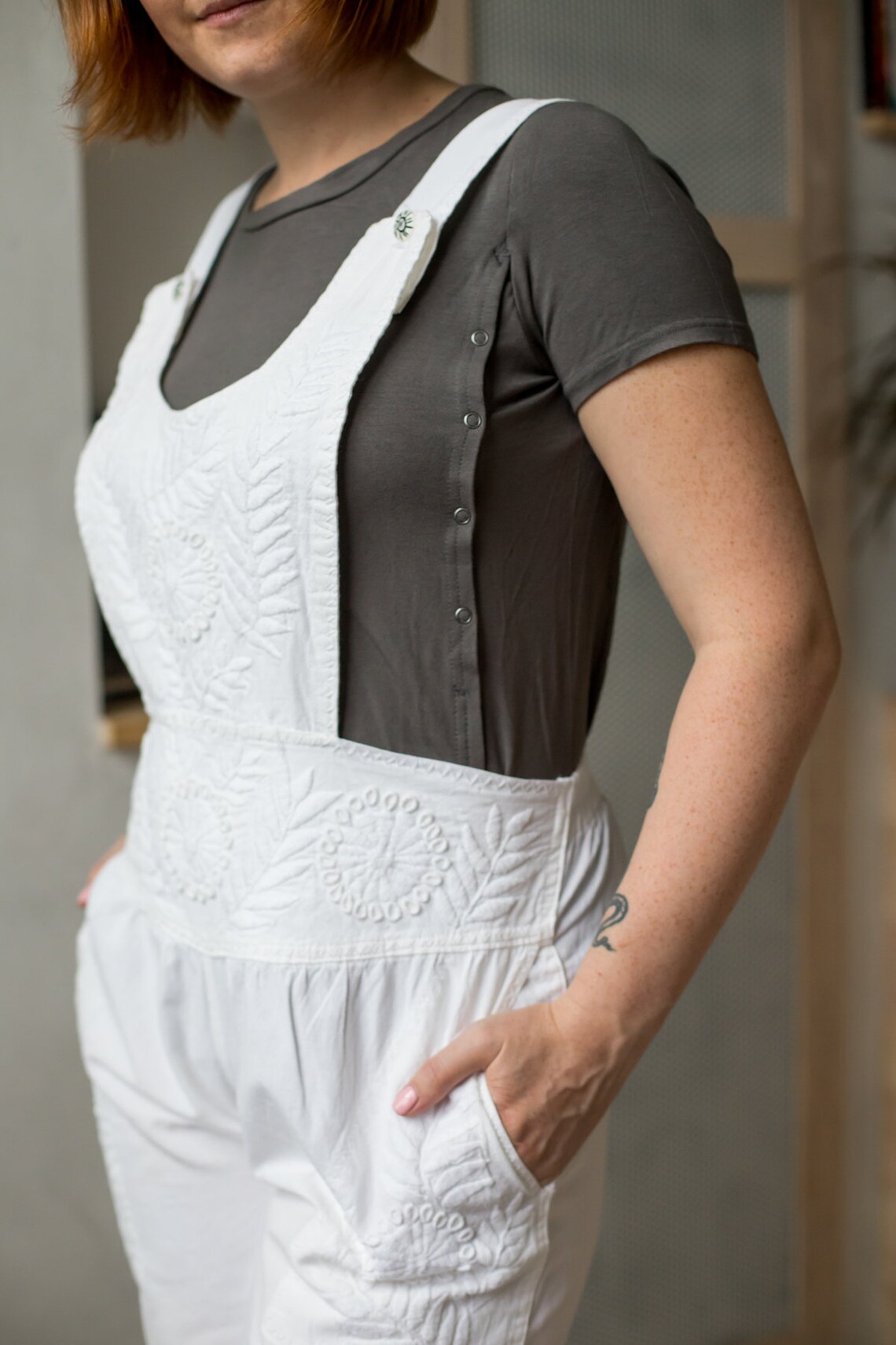 Luna Overalls Hand Embroidered - Etsy Denmark