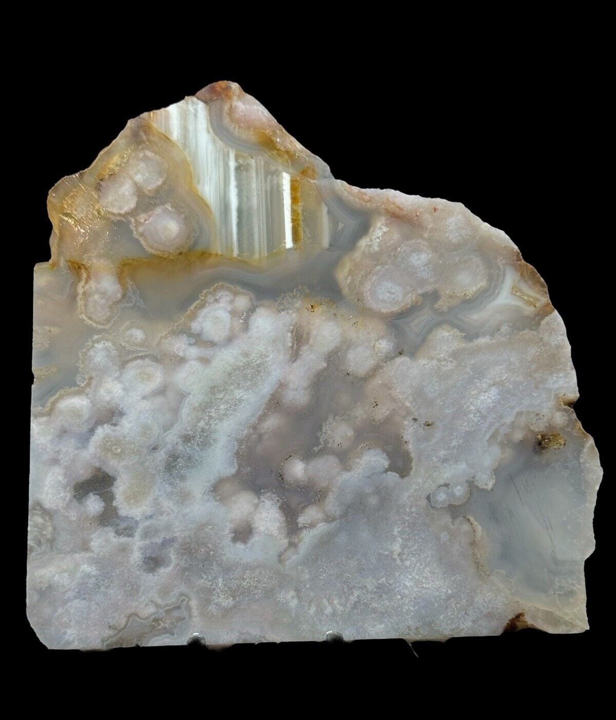 FLOWER AGATE SLAB - Unpolished - Lapidary Cab Rough Raw Slabbing ...