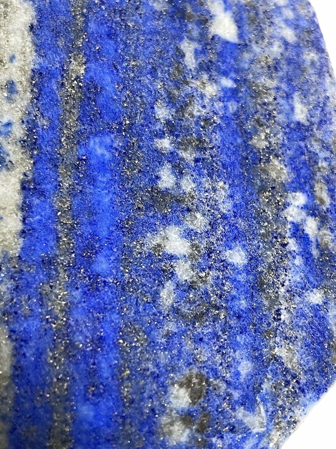 LAPIS LAZULI SLAB -unpolished- 9.14oz Cabbing Lapidary Rough Raw Rock ...