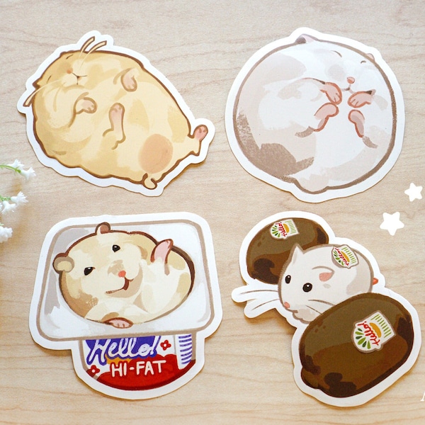 Hamster Stickers - Etsy