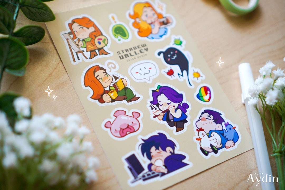 Stardew Valley Sticker Sheet - Etsy
