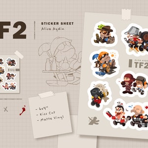 TF2 Sticker Sheet - Etsy