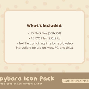 Capybara Icon Pack - Etsy
