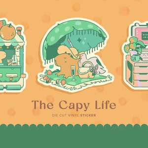 The Capy Life Sticker Set - Etsy