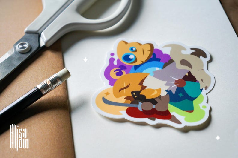 Triple Slay Sticker - Etsy