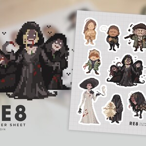 RE8 Sticker Sheet - Etsy