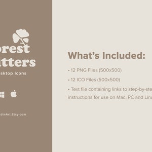 Forest Critters Icon Set - Etsy