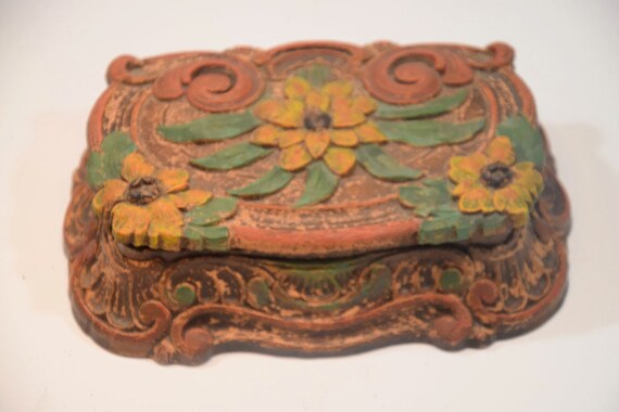 Syroco Wood Box Wooden Box for Jewelry Memory Keepsake Box - Etsy