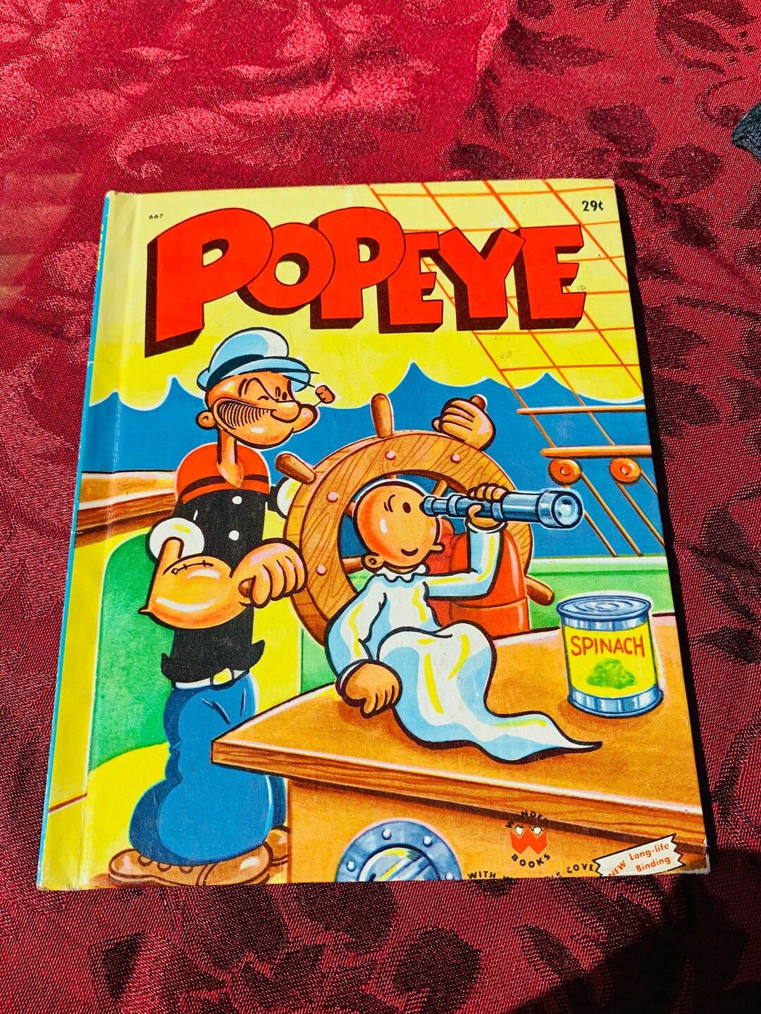 Vintage 1955 Popeye Book, Illustrated Quiet Book for Toddlers, Retro ...