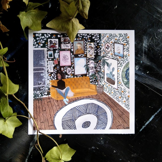 Mini Art Print Mini Print Art Print Original Art Original | Etsy