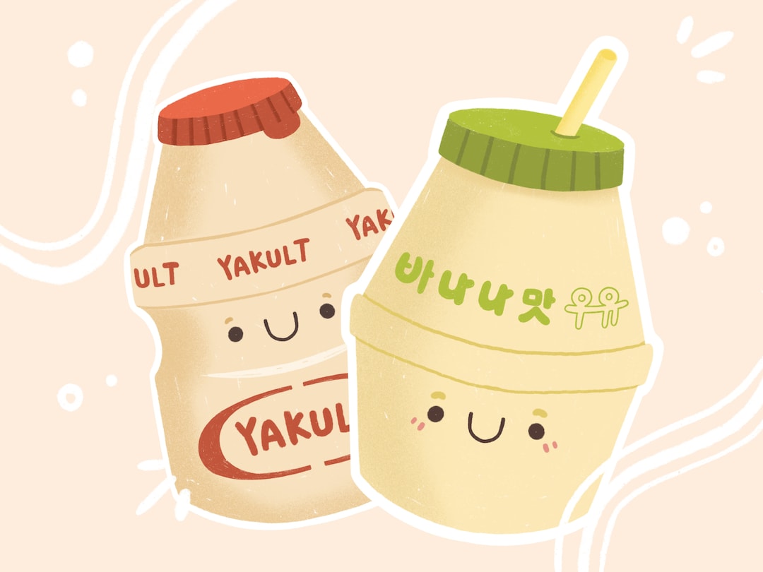 Yakult Sticker | Banana Milk Sticker - Etsy
