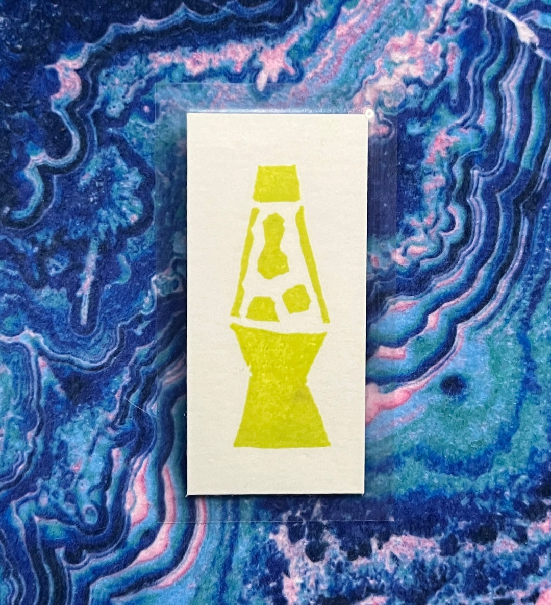 Lava Lamp Stamp Print Single Light Green - Etsy