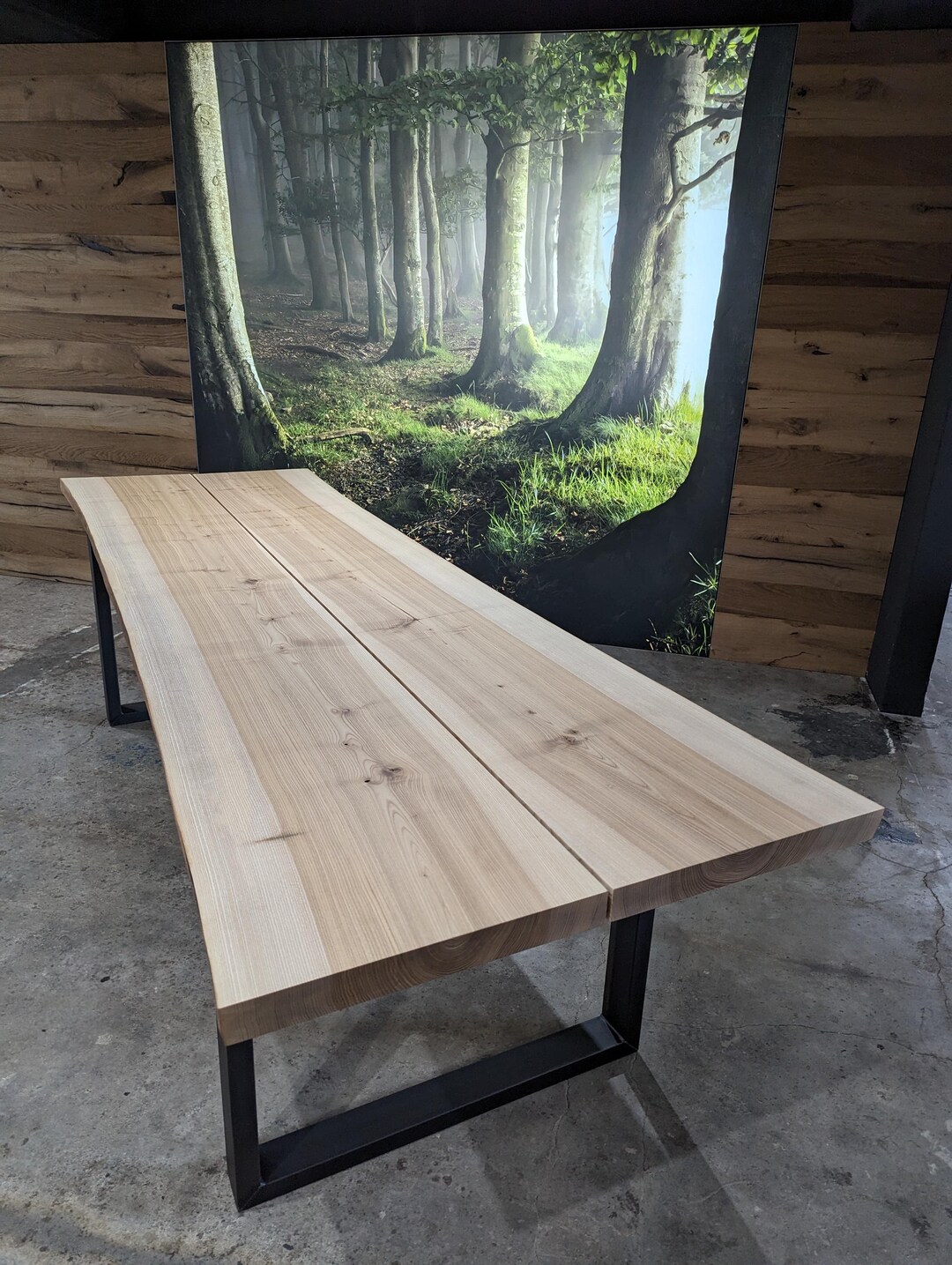 Solid Ash Wood Table - Etsy