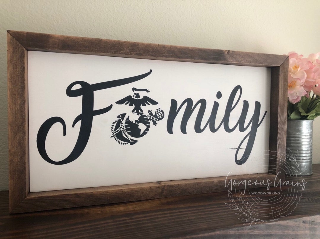 Family Military Wood Sign - Etsy