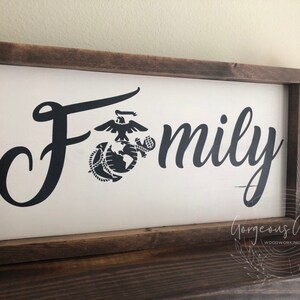 Family Military Wood Sign - Etsy